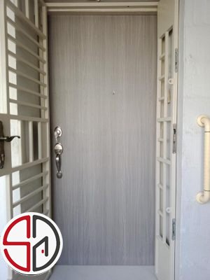 HDB Timber Entrance Door - Product Gallery - SG Doors