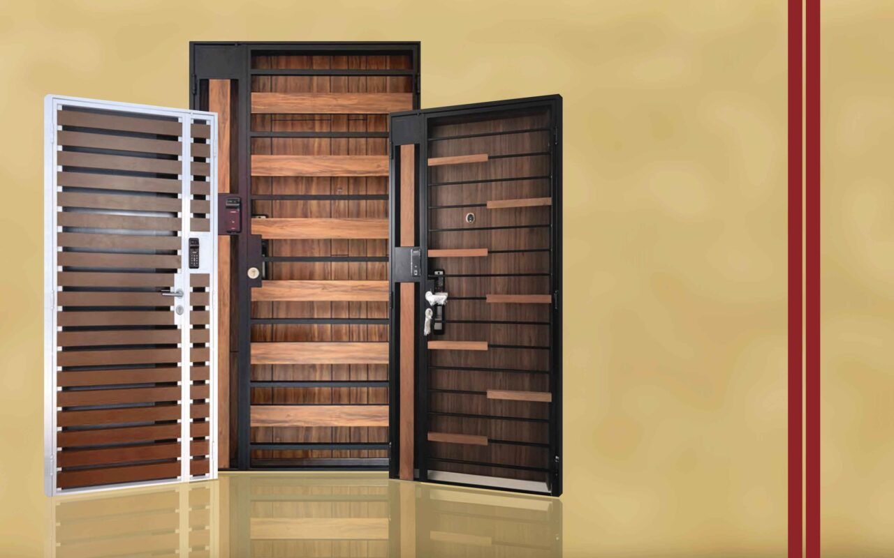 Wood Mixed Mild Steel Gate Stylish and Durable Choice